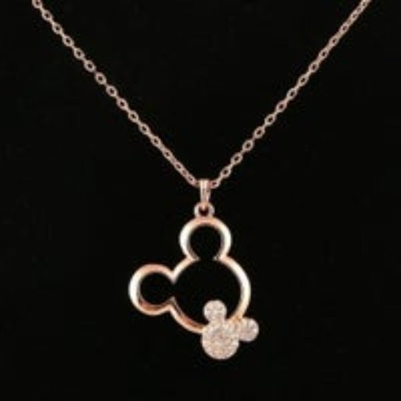 Jewelry | Mickey Mouse Pendant Crystal Necklace | Poshmark